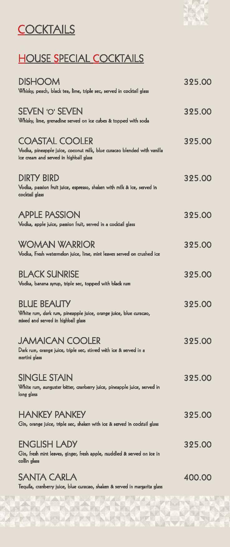 Menu at CLOVE, Bengaluru, #118