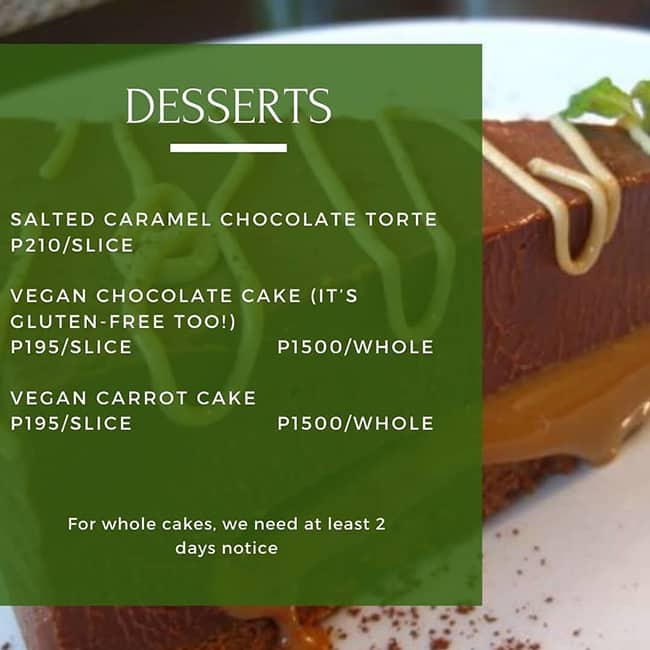 Menu at Corner Tree Cafe, Makati, Level 3