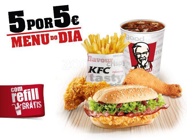 KFC Menu,Menú para KFC, Oeiras e São Julião da Barra, Lisboa - Zomato ...