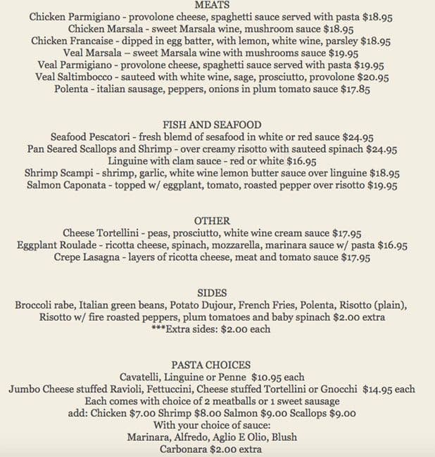 Menu at St Anthony's Lodge & Swim Club, Downingtown