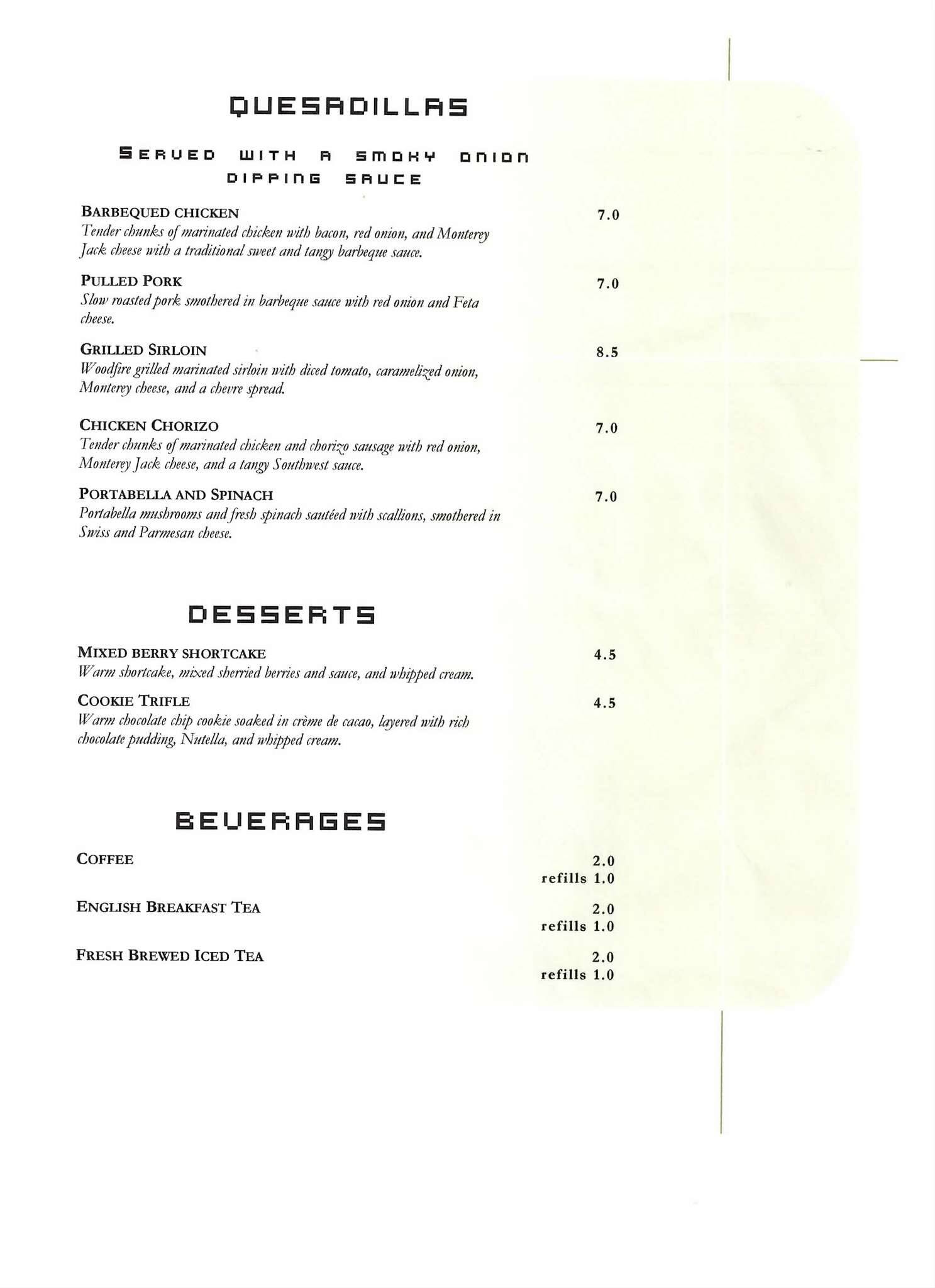 Menu at Retro Rocks pub & bar, Saginaw