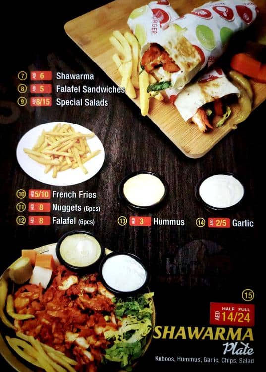 Menu of Mexican Spicy, Naif, Dubai