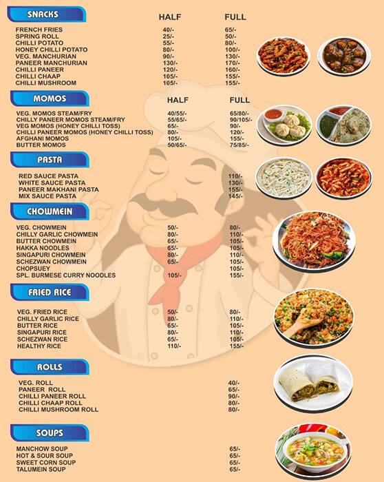 Menu of The Calorie Kitchen, Sector 14, Gurgaon