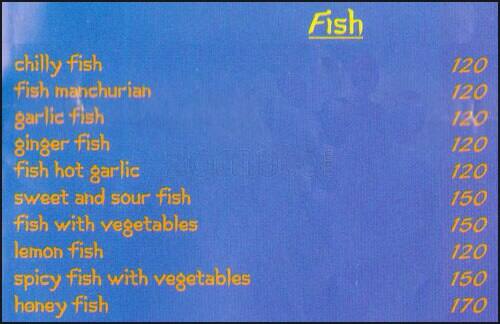 Menu at The Blue Poppy, Kolkata, Gorkha Bhawan