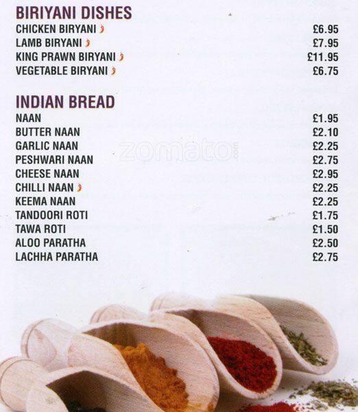 Menu at The Ruby Lounge pub & bar, London, Pinner Road