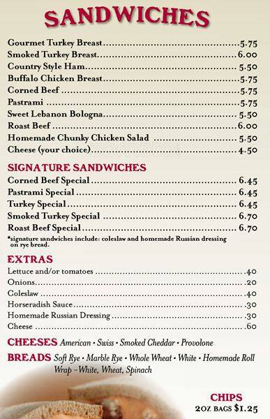 Hatville Farms Deli Menu, Menu for Hatville Farms Deli, Washington ...