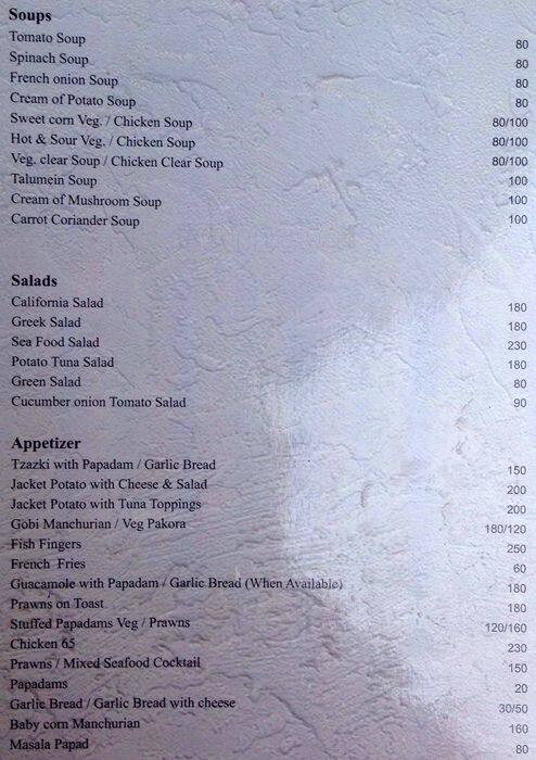 The Stone House Menu, Menu for The Stone House, Candolim, Goa - Zomato