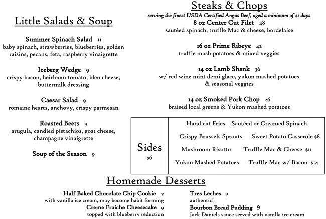 Menu at Federal American Grill pub & bar, Houston, 510 Shepherd Dr