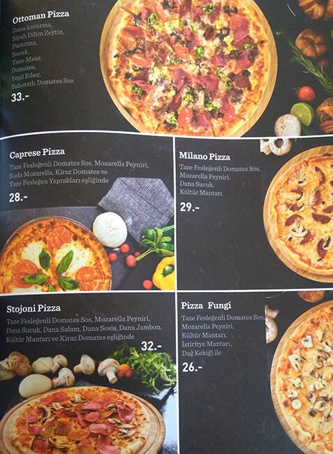 Menu at O2 CAFE & SHISHA, Istanbul