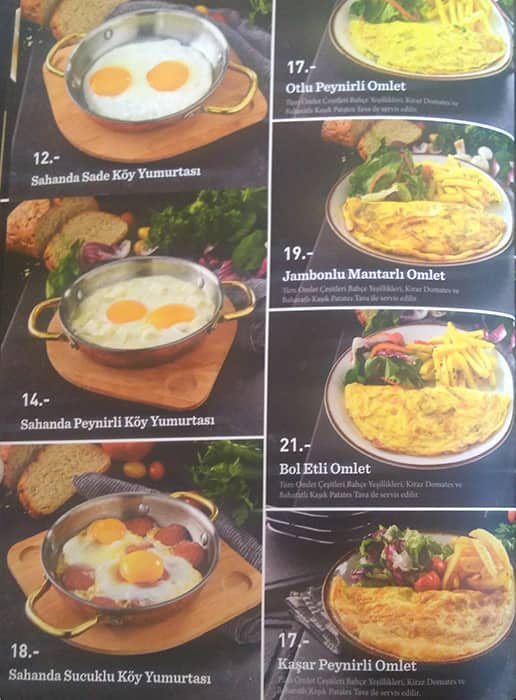 Menu at O2 CAFE & SHISHA, Istanbul