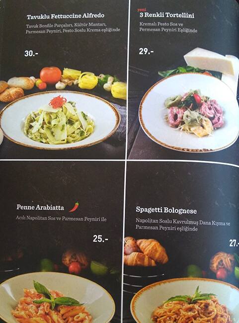 Menu at O2 CAFE & SHISHA, Istanbul