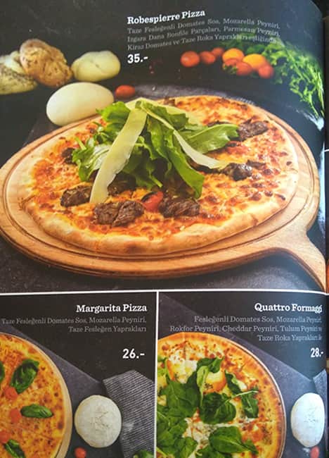 Menu at O2 CAFE & SHISHA, Istanbul