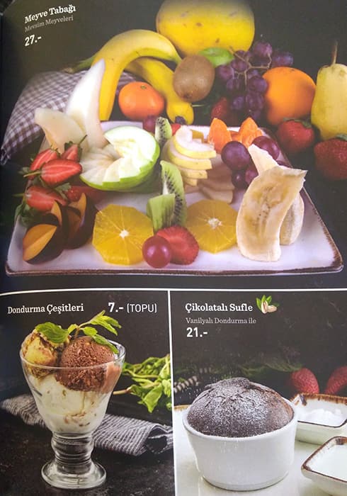 Menu at O2 CAFE & SHISHA, Istanbul