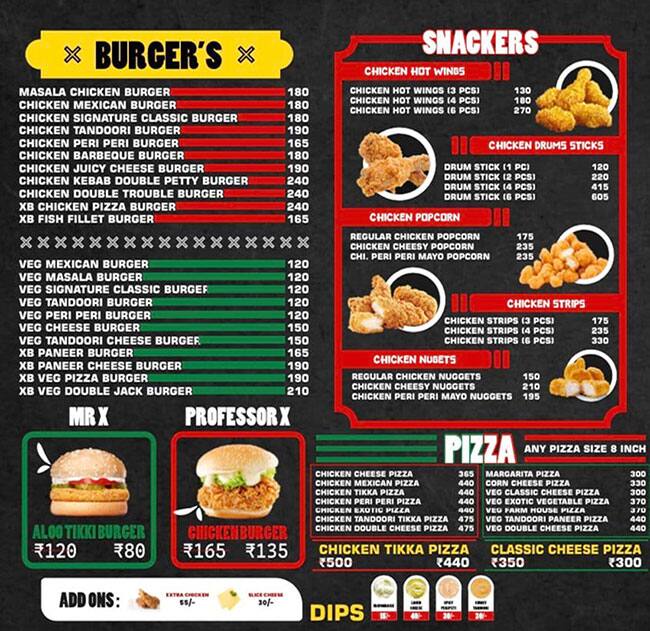 Menu of DBW De Burger World, Mira Road, Mumbai