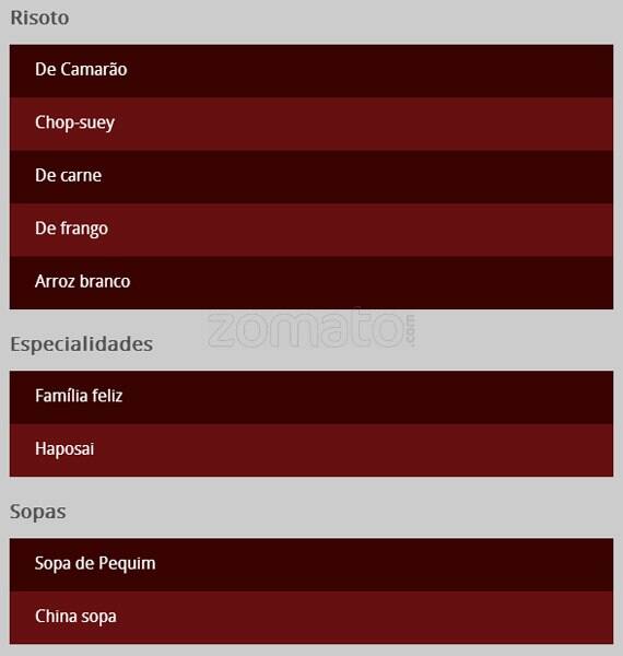 Menu em Orient House Restaurante, São Paulo, Avenida Bosque Da Saúde