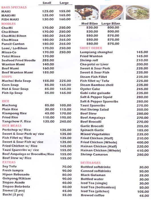 Maki Haus Menu, Menu for Maki Haus, Banawe, Quezon City - Zomato ...