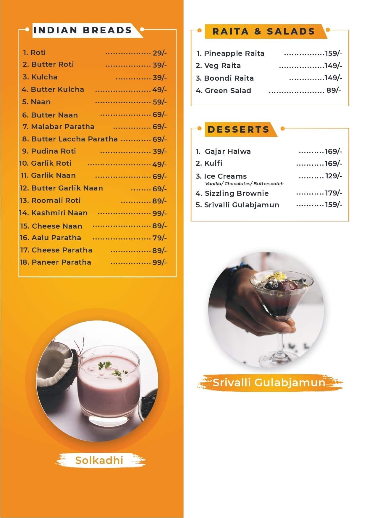 Menu at Janjira Pure Veg, Kothrud, Pune, Pune