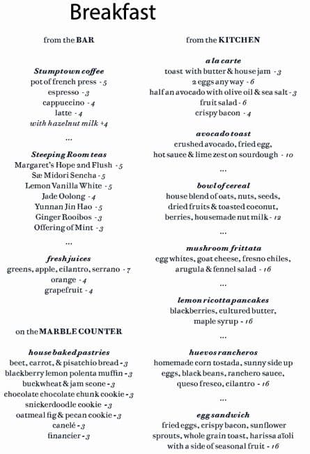 Menu at Josephine House pub & bar, Austin