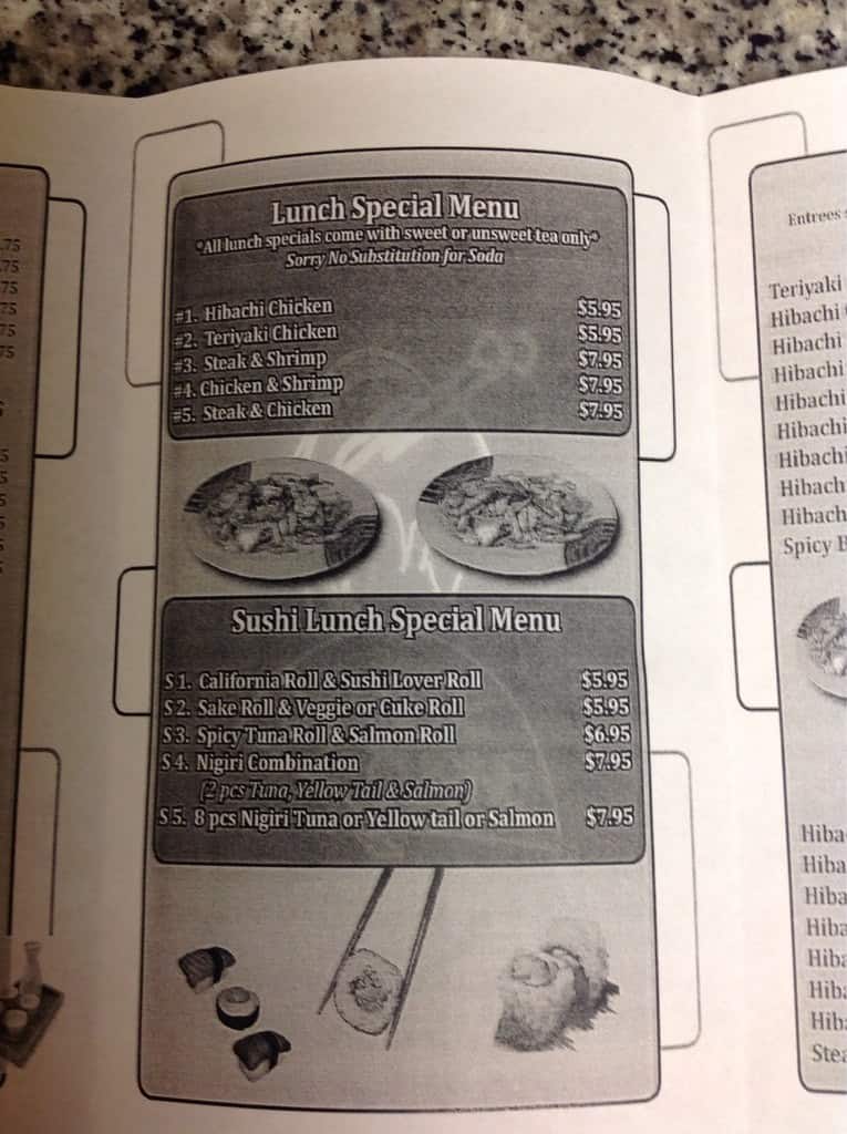 Menu at My Kitchen restaurant, Duncan, b E Main St