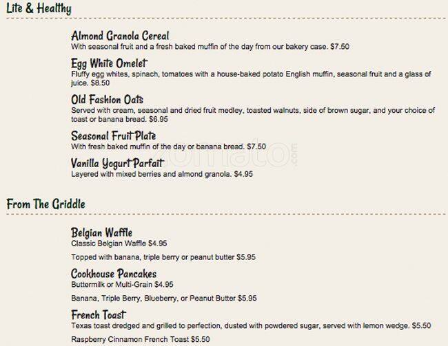 Menu at Everybody's American Cookhouse pub & bar, Port Orchard