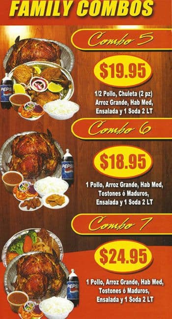 Menu at Harlem Dominican Food Restaurant, New York City