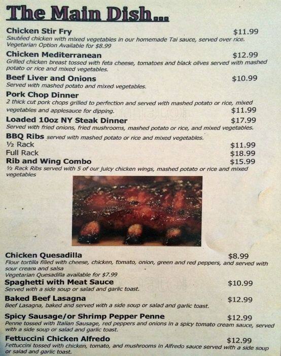 Menu at Karla’s Roadhouse pub & bar, Toronto, Kingston Rd
