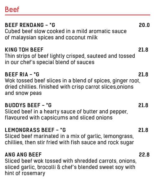 Menu at Ang Ang restaurant, Ringwood, Eastland Shopping Centre