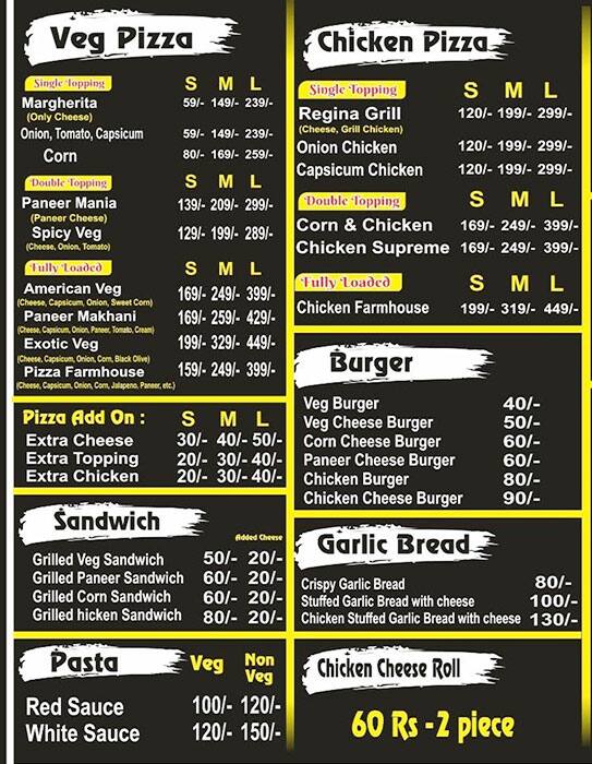 Menu of Student Cafe, Zeta 1, Greater Noida