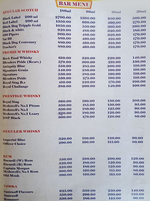 Menu at HOTEL VAISHALI, Pune, D1 Nigadi Bhosari Road Sambhajinagar ...