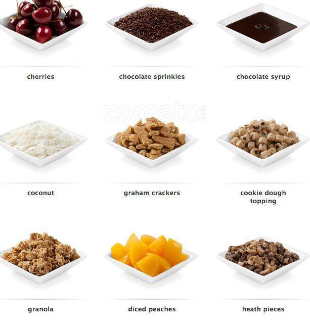 Menu at TCBY desserts, Seattle, 5th Ave Ste 201