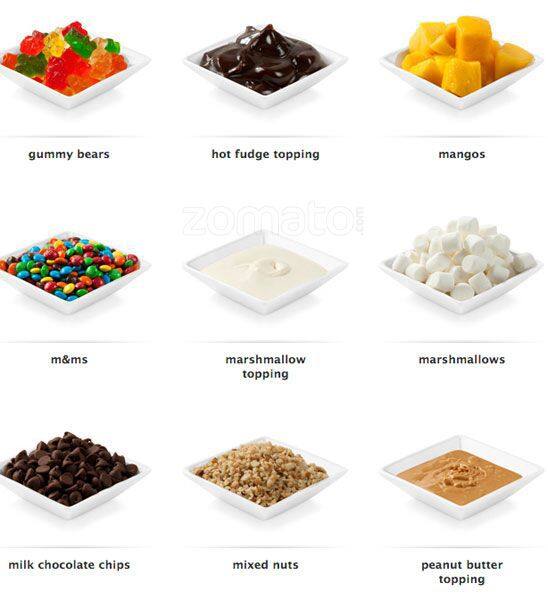 Menu at TCBY desserts, Seattle, 5th Ave Ste 201