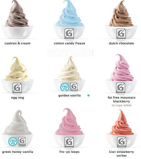 Menu at TCBY desserts, Seattle, 5th Ave Ste 201