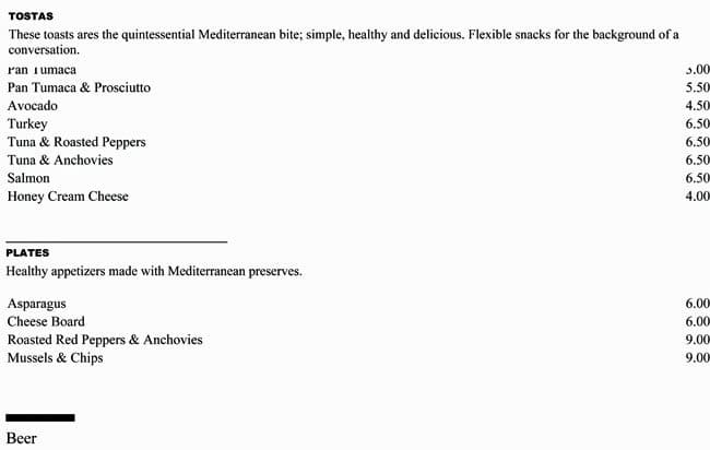 Menu at The Wild Detectives pub & bar, Dallas, 314 W Eighth St