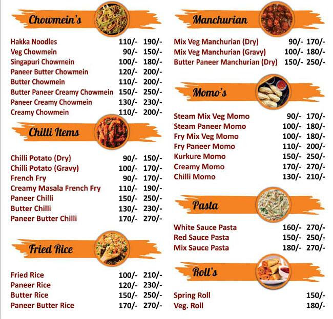Menu of Gold Cafe, Ankur Vihar, Ghaziabad