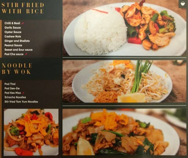 Menu at Tommy Thai Smile restaurant, West Ryde