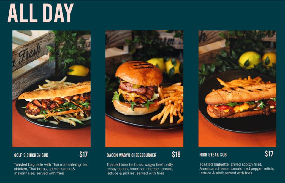 Menu at V Lounge cafe, Canley Heights