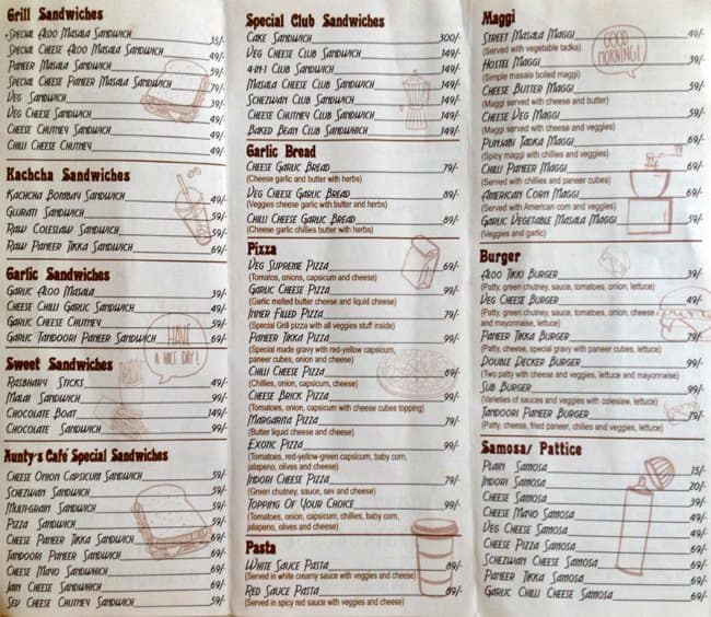 Aunty's Cafe Menu, Menu for Aunty's Cafe, RNT Marg, Indore - Zomato