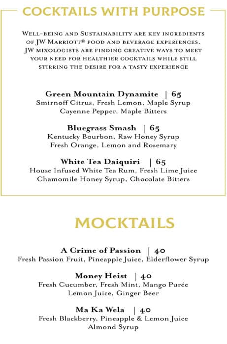 Menu at Vault pub & bar, Dubai, Sheikh Zayed Rd