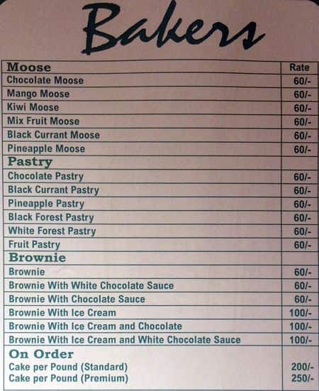 Menu at Ovenfresh, Ranchi