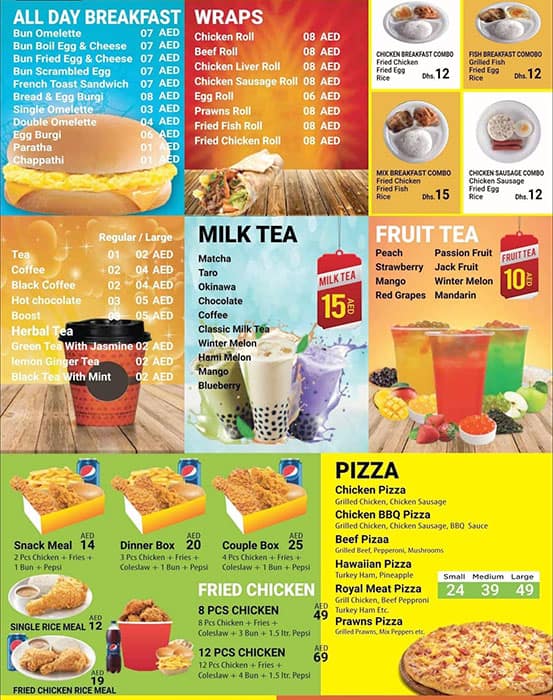 Menu at Healthy Food Hub Restaurant, Dubai