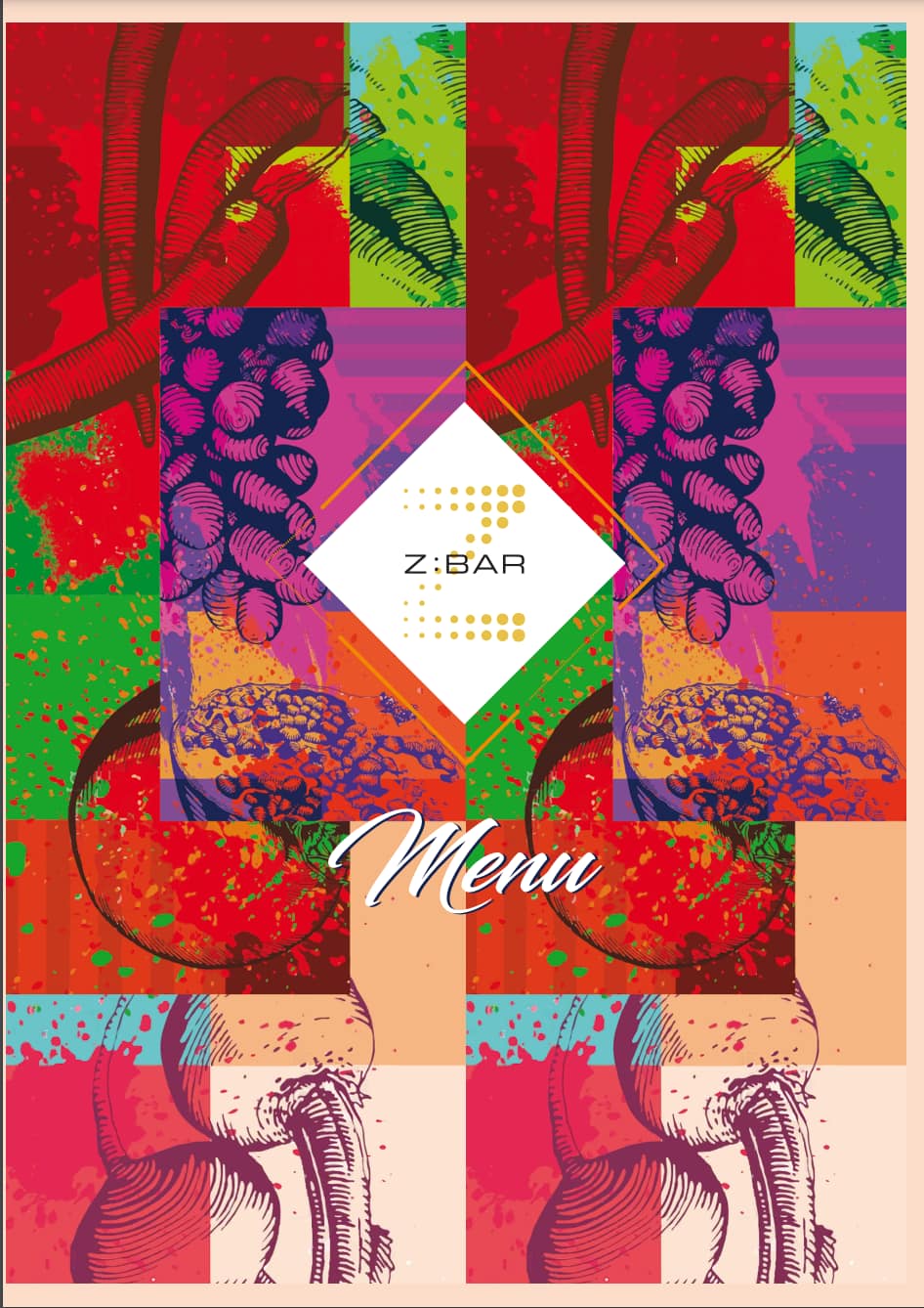 Menu of Z Bar - Zone By The Park, New Town, Kolkata