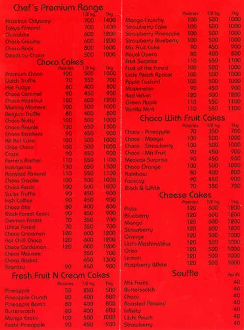 Bakers & More Menu, Menu for Bakers & More, Andheri Lokhandwala ...