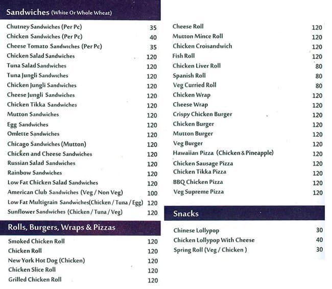 Candies Menu, Menu for Candies, Pali Hill, Bandra West, Mumbai - Zomato