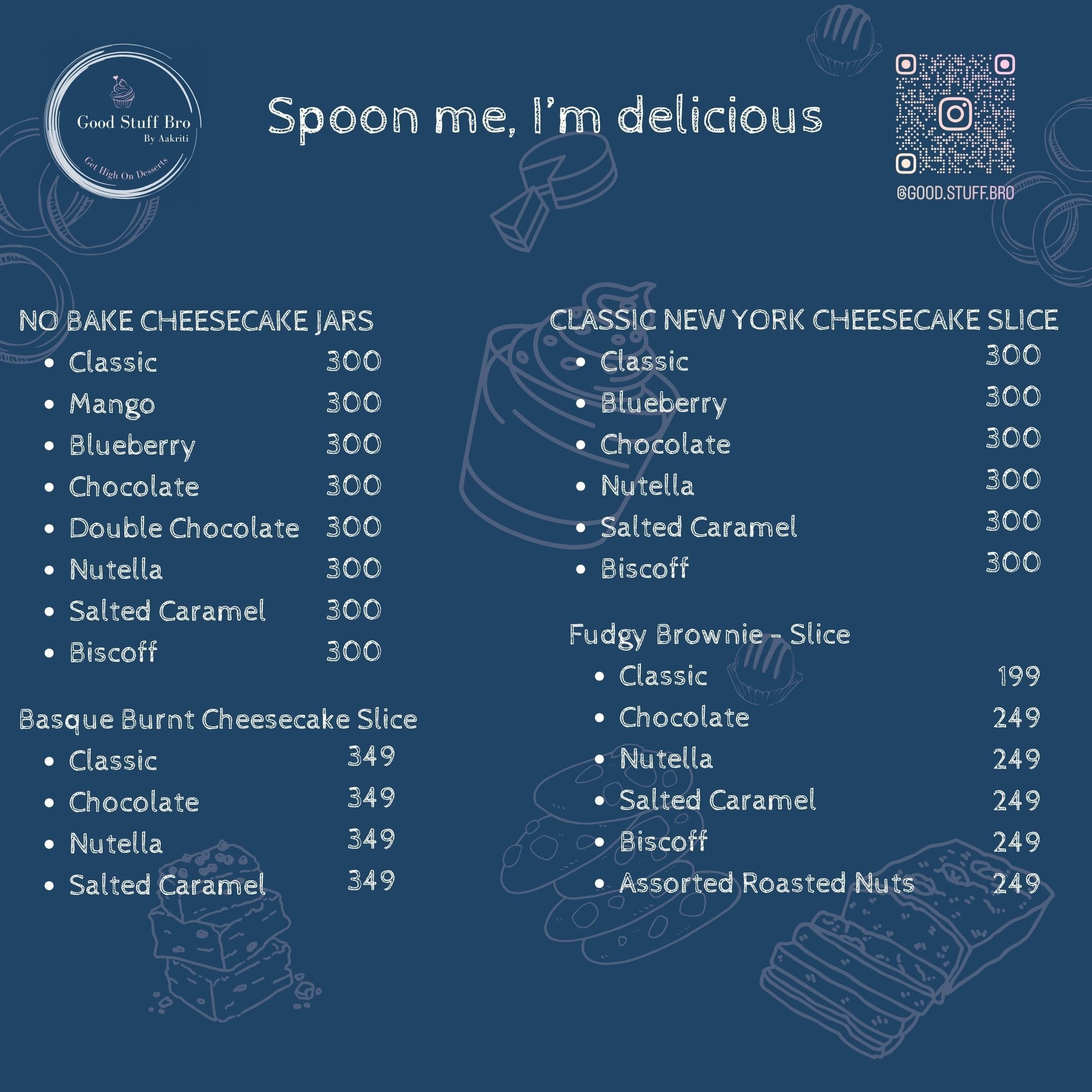 Menu of Good Stuff Bro, Amrapali Leisure Valley, Greater Noida