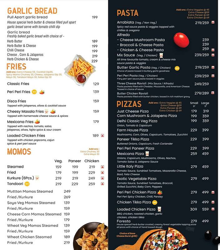 Menu of Dough & Cream, Sector 10, Dwarka, New Delhi