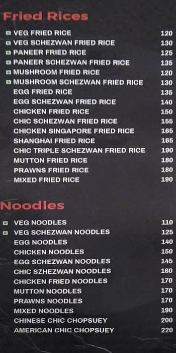 Menu at Olive Era, Bengaluru, 14th Main Road