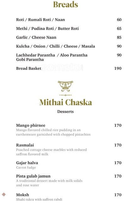Menu at Bayleaf Restaurant & Bar, Bengaluru, Shop No. 1