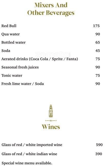 Menu at Bayleaf Restaurant & Bar, Bengaluru, Shop No. 1