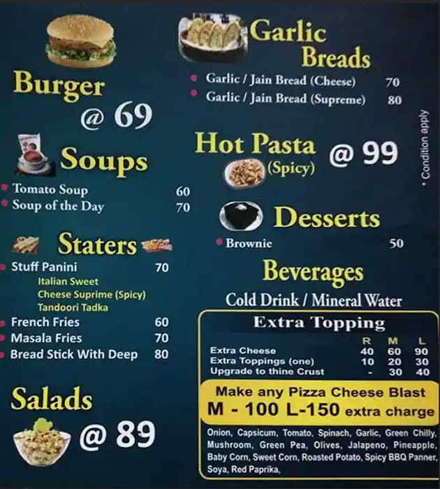 Menu of Pizza Lovers, Ranip, Ahmedabad
