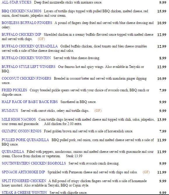 Menu at Coolidge Corner Clubhouse, Brookline, 307 Harvard St